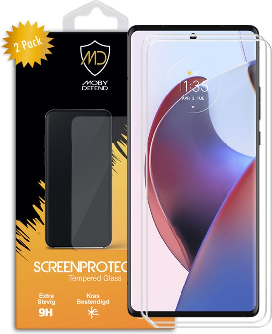 2-Pack Motorola Edge 30 Ultra Screenprotectors - MobyDefend Case ...