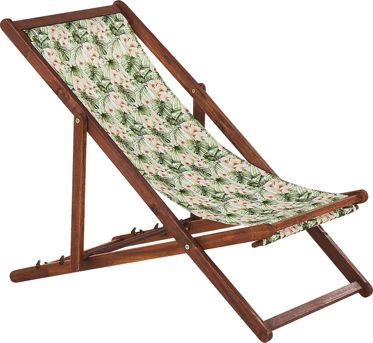 Beliani ANZIO - Strandstoel set van 2 - Groen - Kunststof | bol.com