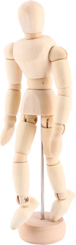 Houten Tekenpop 30CM - Schilderen - Manikin - Schets - Tekenmodel ...