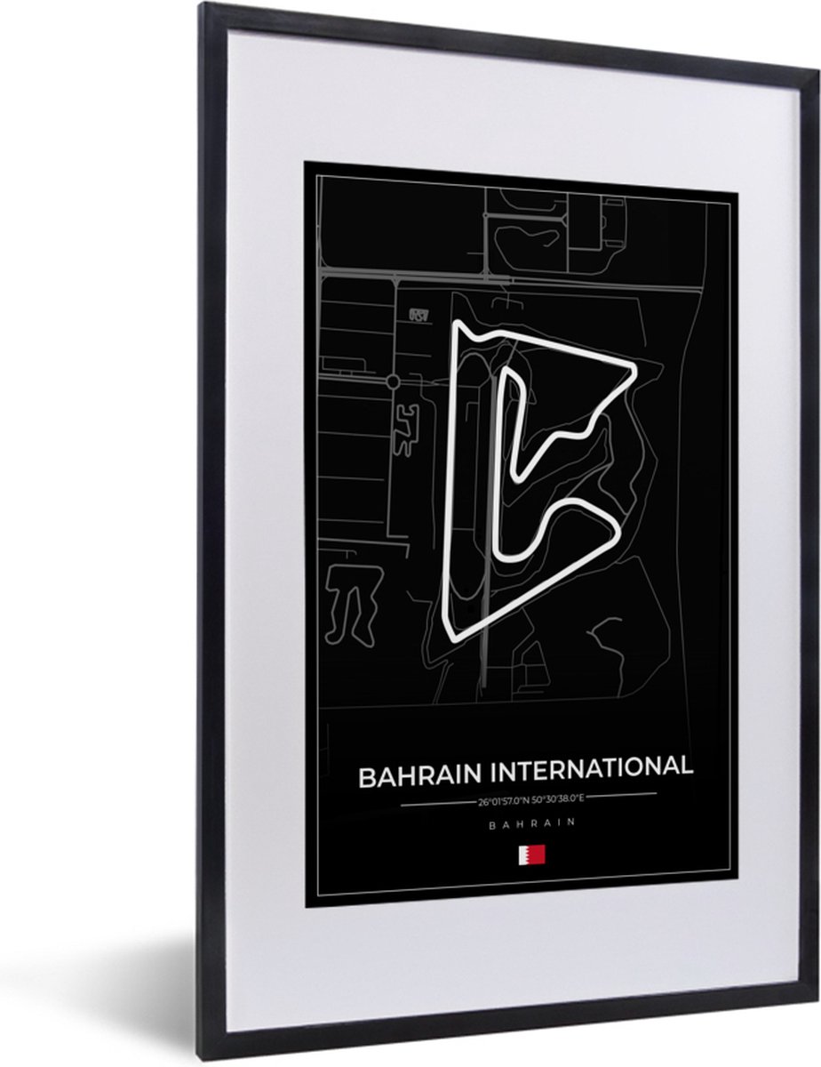 Fotolijst incl. Poster - Formule 1 - Racebaan - Bahrain International ...