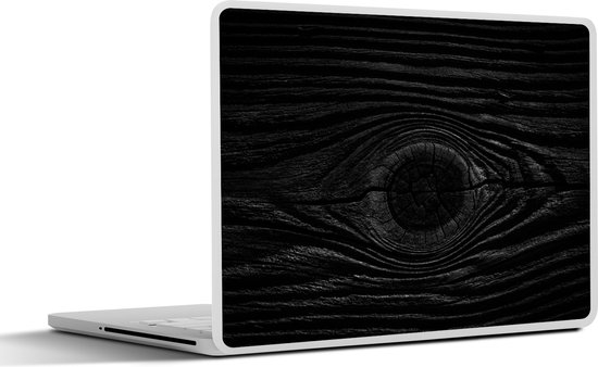 Laptop sticker - 14 inch - Hout - Zwart - Wit - Design - Structuren ...