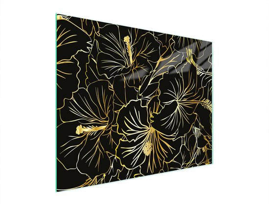 TMK ArtDeko - Snijplank - 52x40 cm - Bloemen - Glas | bol
