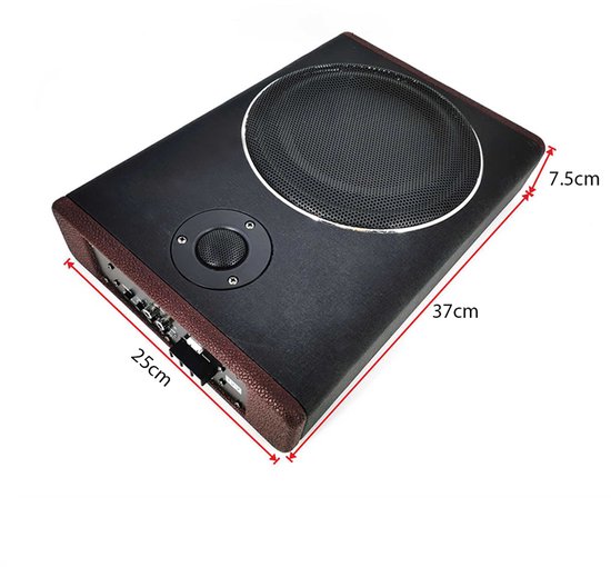 Auto Subwoofer 12V 600W – Actieve Versterker – Onderstoelen Bass Box ...