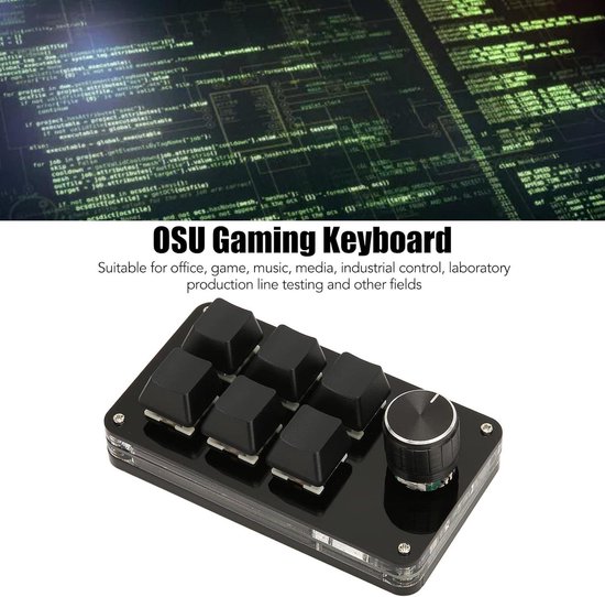 USB Mini 6 Key Toetsenbord Gaming DIY Programmeerbaar RGB Backlight OSU ...