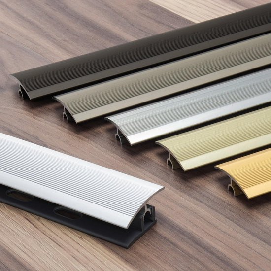 Overgangsprofiel inclusief basisprofiel - bruin - 34 mm - eindprofiel ...