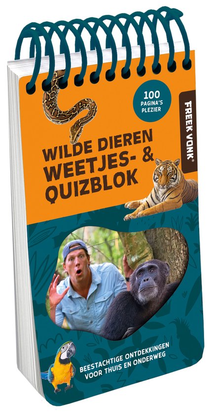 Freek Vonk weetjes en quizblok - wilde dieren - voor kinderen vanaf 6 ...