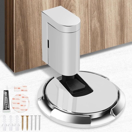 Deurstopper voor de vloer - in hoogte verstelbaar - zelfklevend ...