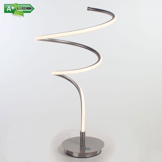 Moderne tafellamp Basel | staal | grijs | led | modern design ...