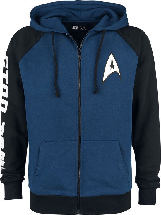 Star Trek NCC-1701 Vest met capuchon blauw-zwart XL | bol