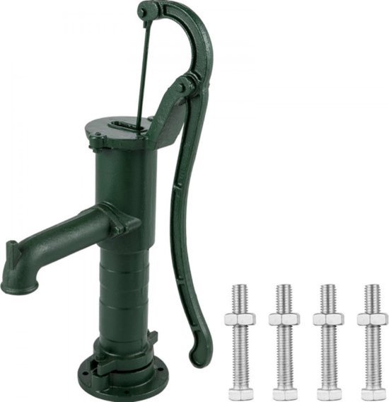 Waterpomp Handpomp max. 6 m Pompdiepte Gietijzer Tuinpomp 40x15x65 cm ...