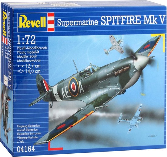 1:72 Revell 04164 Spitfire Mk.V Plastic Modelbouwpakket | bol