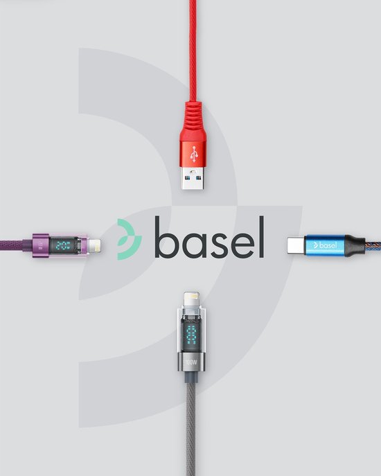 Basel USB C naar Lightning Kabel 1m Zwart | bol