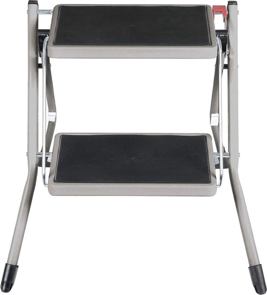 Opklapbare 2-traps trede van staal voor thuisgebruik | bol