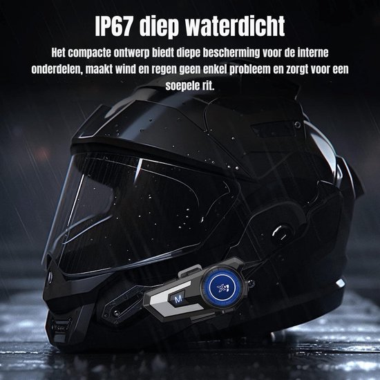 DD Motorhelm Headset - Helm Headset - Koptelefoon - Waterdicht ...