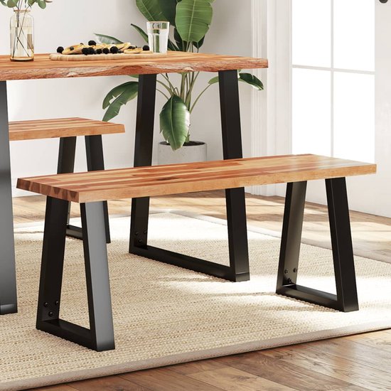 vidaXL Bankje 110 cm massief acaciahout Bank - Acacia Houten Bank ...