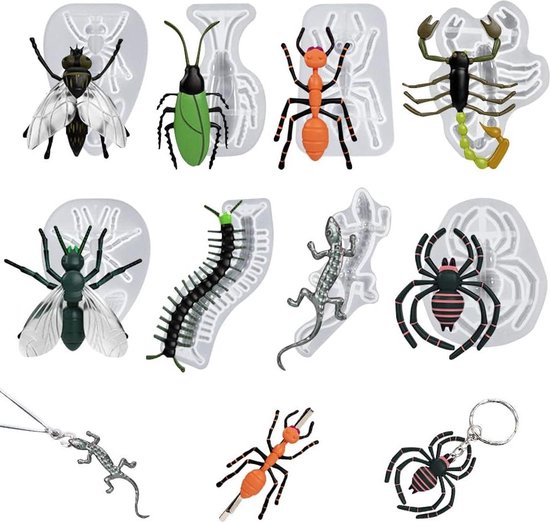 Dieren Hars Mal - Insecten Hagedissen Spinnen - Siliconen Mal voor ...