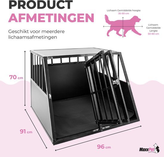 MaxxPet AutoBench voor Hond - Transportbench - Hondenbench voor ...