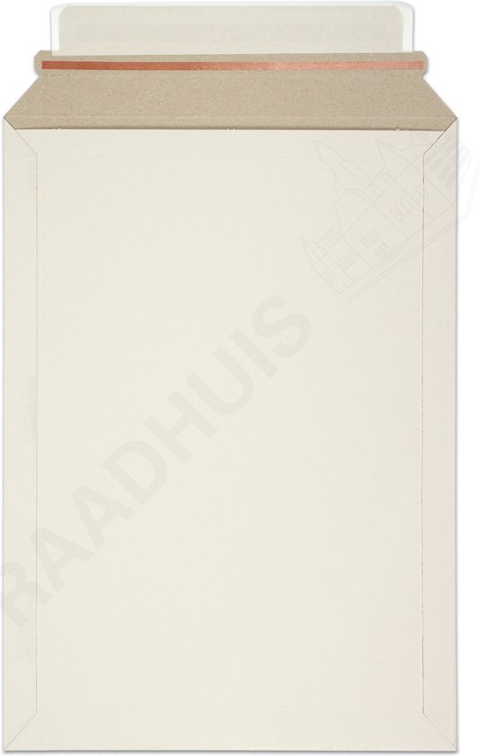 Raadhuis akte envelop - 176x250mm - karton - wit - met plakstrip - 100 ...