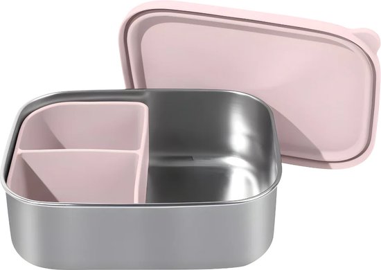 RVS Lunchbox - Kinderen – Lekvrije Broodtrommel met Verwijderbare ...