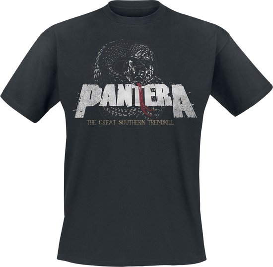 Pantera Trendkill Snake T-shirt zwart 3XL - Katoen - Band merch, Bands ...