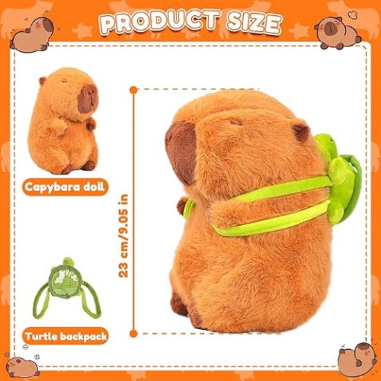 Capybara Knuffel - Capibara Knuffel - Knuffeldier - Speelgoed - Cadeau ...