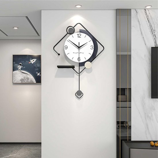 Moderne wandklok - stijlvol, minimalistisch - geschikt voor woonkamer ...