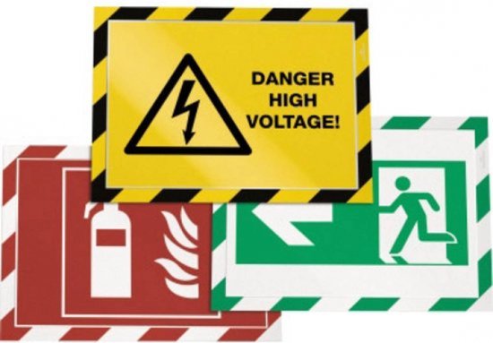 Durable Duraframe Security Zelfklevend Kader A4, Magnetisch, Rood wit ...