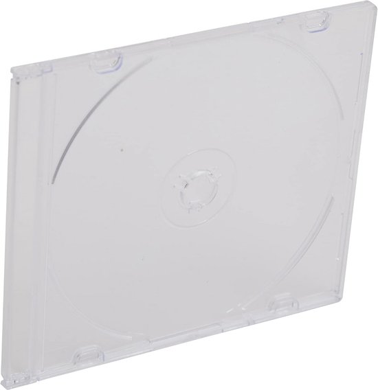 CD/DVD Slimline Hoesjes 5.2mm Dikte - Doorzichtige Achterkant - 100 ...