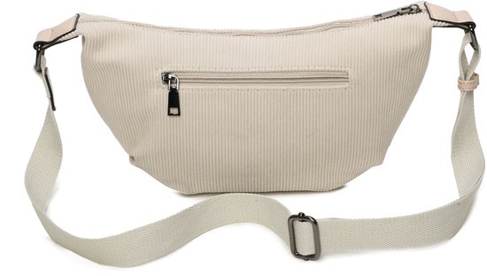 Ines Delaure - Crossbody heuptas bumbag - uni riem - beige | bol