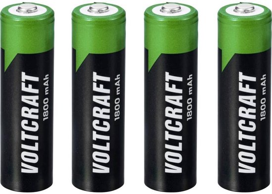 Oplaadbare AA Batterijen (Penlite) NiMH 1800 mAh - Set van 4 Stuks | bol