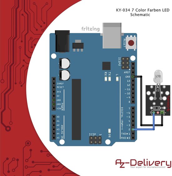 7 Kleuren LED Module voor Arduino en Microcontrollers | bol
