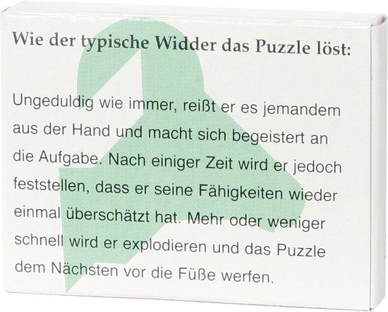 Houten Sterrenbeeld Puzzel Ram - 7 Delige Mini Legpuzzel voor Kinderen ...