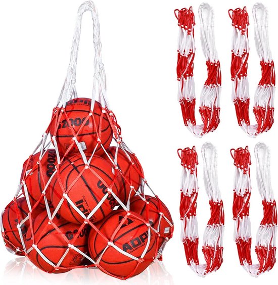 4x Grote Sportbal Netten Set - Draagbare Ballentas voor Voetbal ...