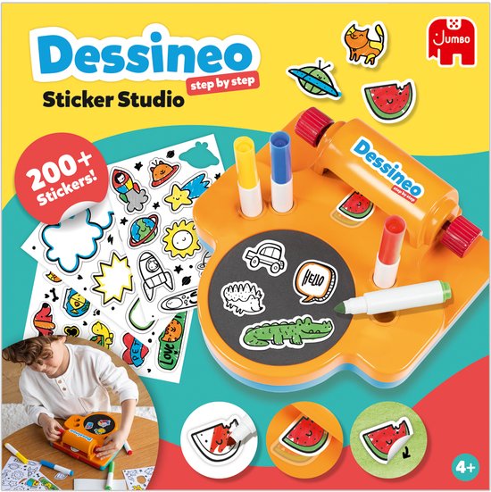 Jumbo - Dessineo Sticker Studio - Stickers maken - Kleur je eigen ...