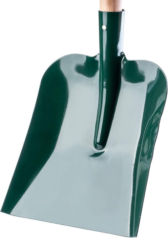 Stevige Schep met Ergonomische Houten Steel voor Tuin en Bouw | bol