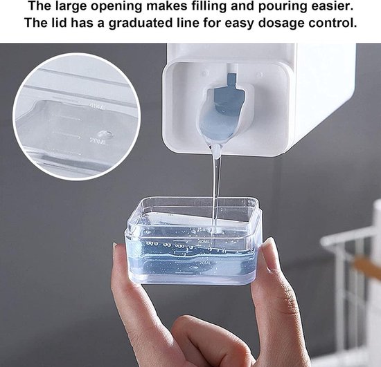 Allecta - Wasmiddel Dispenser - Hervulbaar - Badkamer - Zeep Container ...