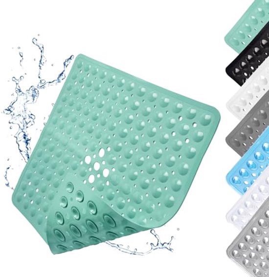 Antislip Douchemat 53 x 53 cm - Vierkante Douchemat met Zuignappen en ...