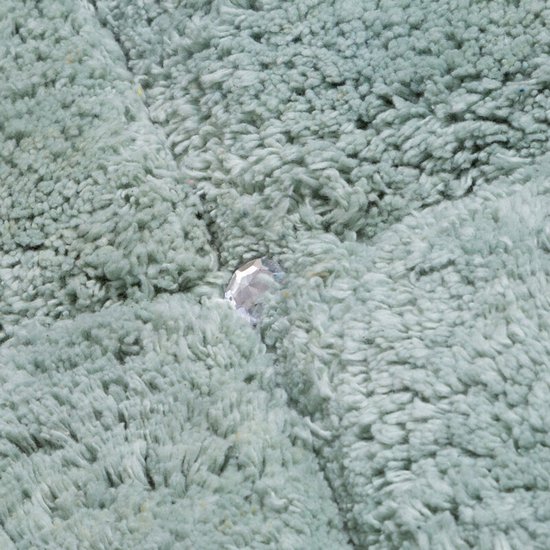 Chic 2 Badkamermat Geometrisch Mintgroen 60x90 cm Katoen | bol