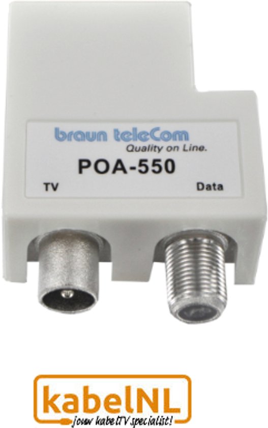 Braun Telecom POA-550 Ziggo splitter - Storingsvrije TV/Data splitter ...
