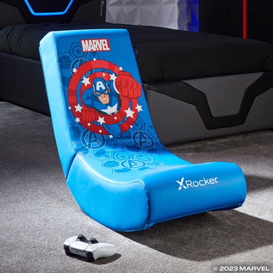 Gamestoel - Captain America - inklapbaar - Marvel hero rocker (X Rocker ...
