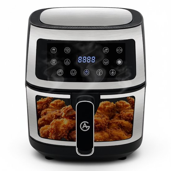 Ag5300 Airfryer XXL Premium Zilver – 5.5L Hete Luchtfriteuse – Digitaal ...