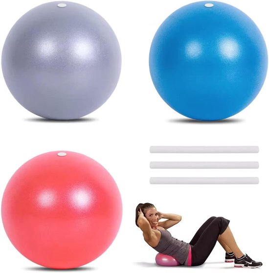 Jhubers Goods - Fitnessbal Set voor Thuis met kleine pilatesbal, 20 cm ...