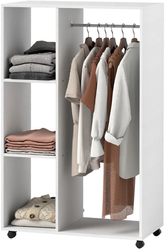 Open Kledingkast - Slaapkamer - Kledingkasten - Ladekasten - Kledingrek ...