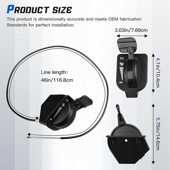 Gaskabel geschikt voor vervanging van Cub Cadet XT1 LT46 LT50 GT54 ST54 ...