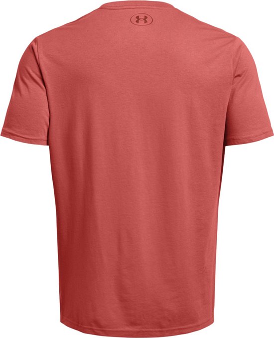 Under Armour Ua Colorblock Wordmark Ss Sedona Red 611-L (US LG) | bol