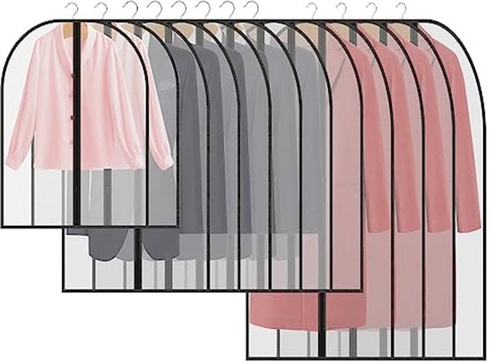 Kledingzakken Set van 12 - Transparante Ritssluiting Kledinghoezen ...