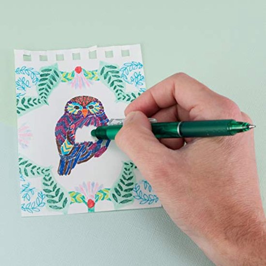 Uitwisbare en Navulbare Gel Inkt Pennen - Fijne Punt - Blauwe Inkt - 2 ...
