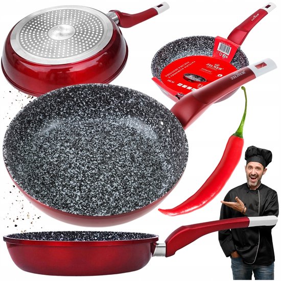 Zilner Rode Marmite Pan 26cm - Anti-aanbak, Inductie | bol