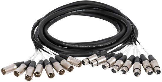 Devine MUL002/5 multikabel 8x XLR-f naar 8x XLR-m 5m | bol