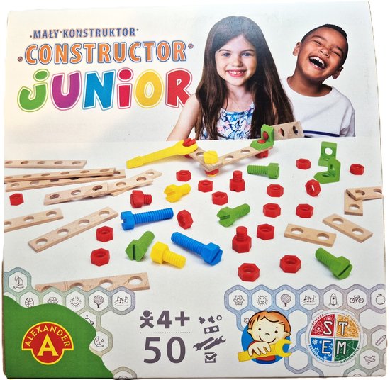 Alexander Toys Constructor Junior - Doe het zelf bouwpakketten - 50st | bol